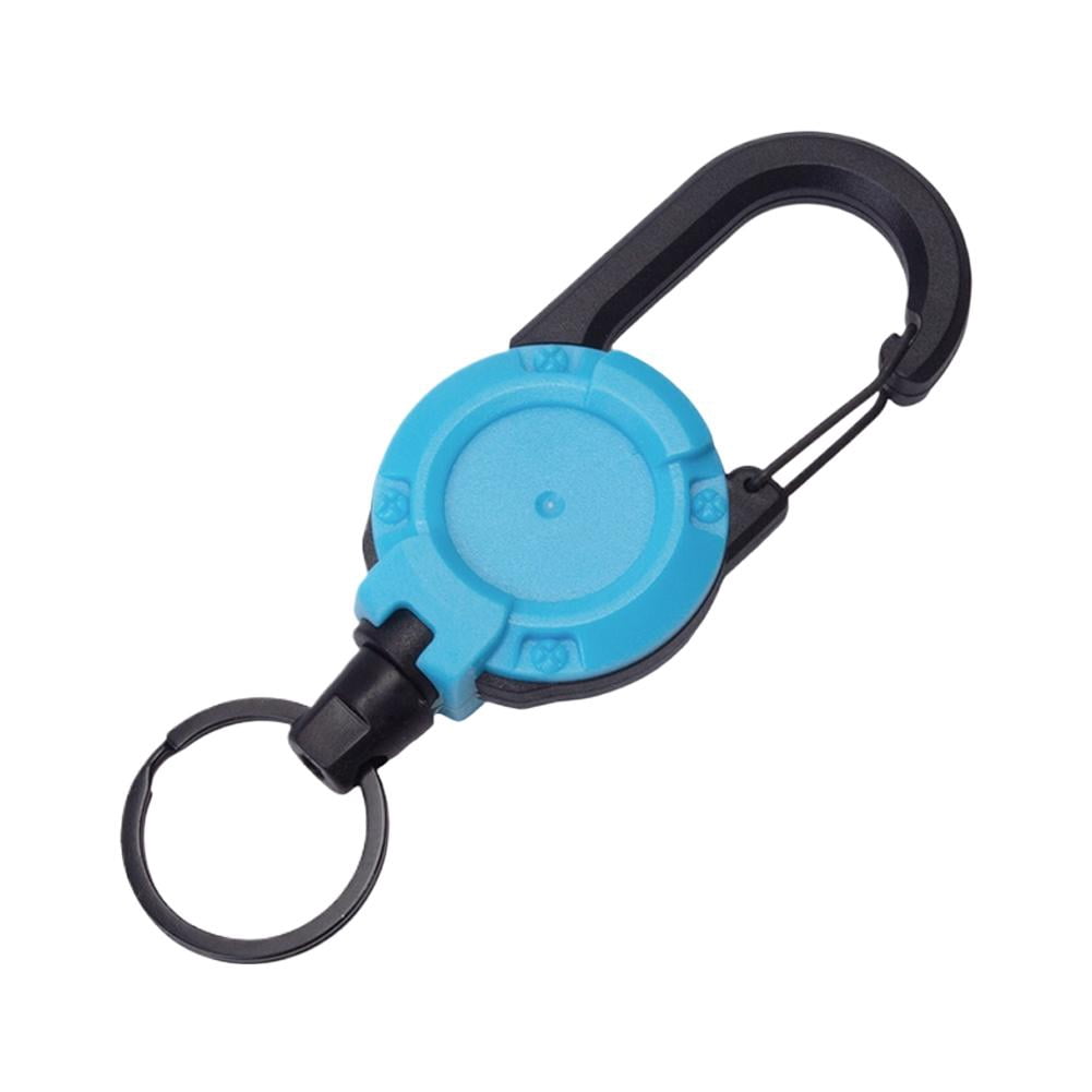 Retractable Key Holder Clip with Easy Pull Buckle Compact Design for ...
