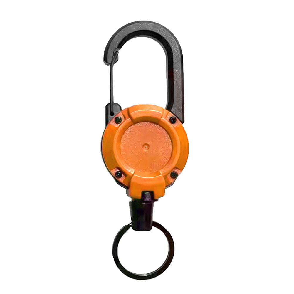 Retractable Key Holder, Heavy Duty, 26.77 Inch Cord, Plastic & Aluminum ...