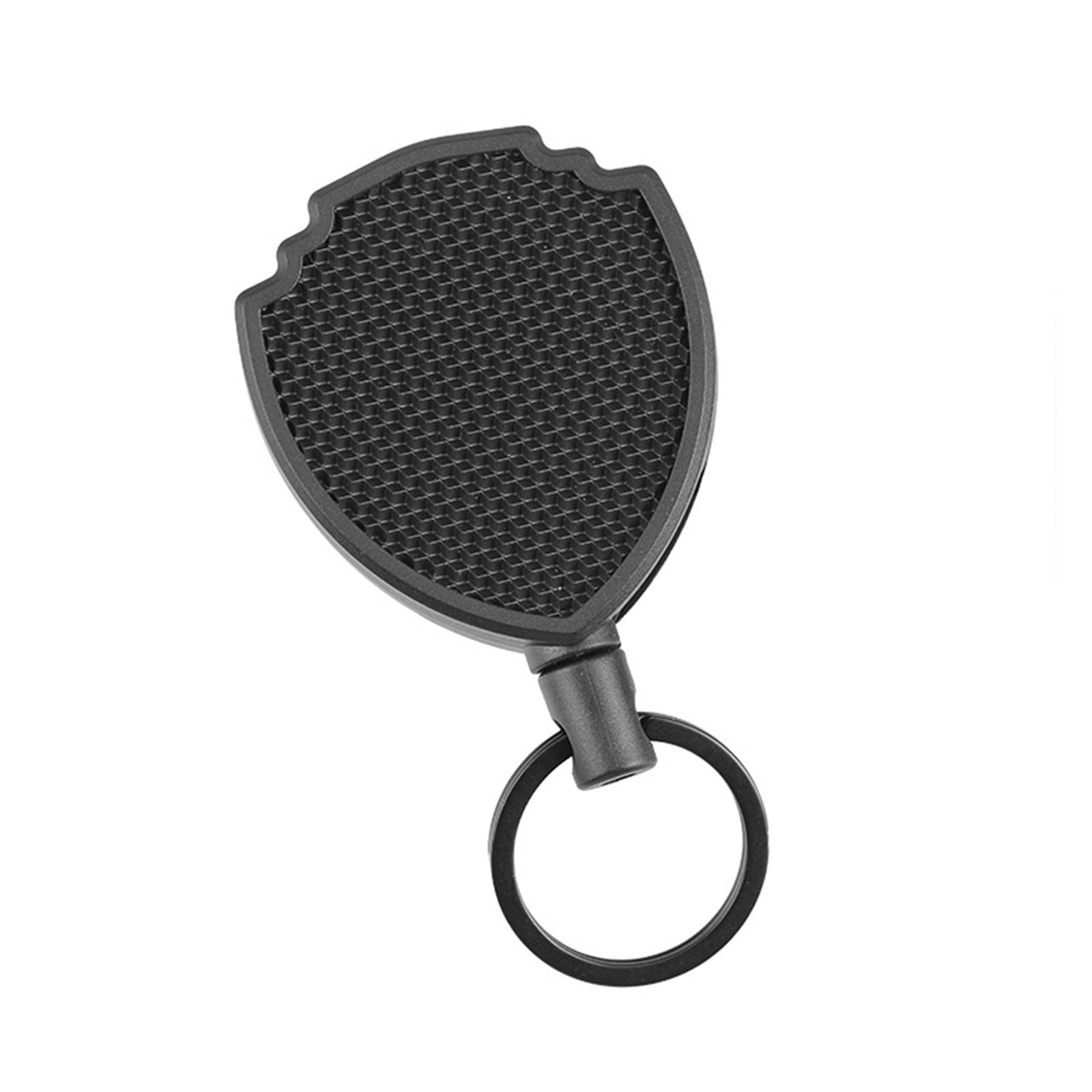 Retractable Key Tool Reel Holder Steel Belt Clip Chain Heavy Split ...