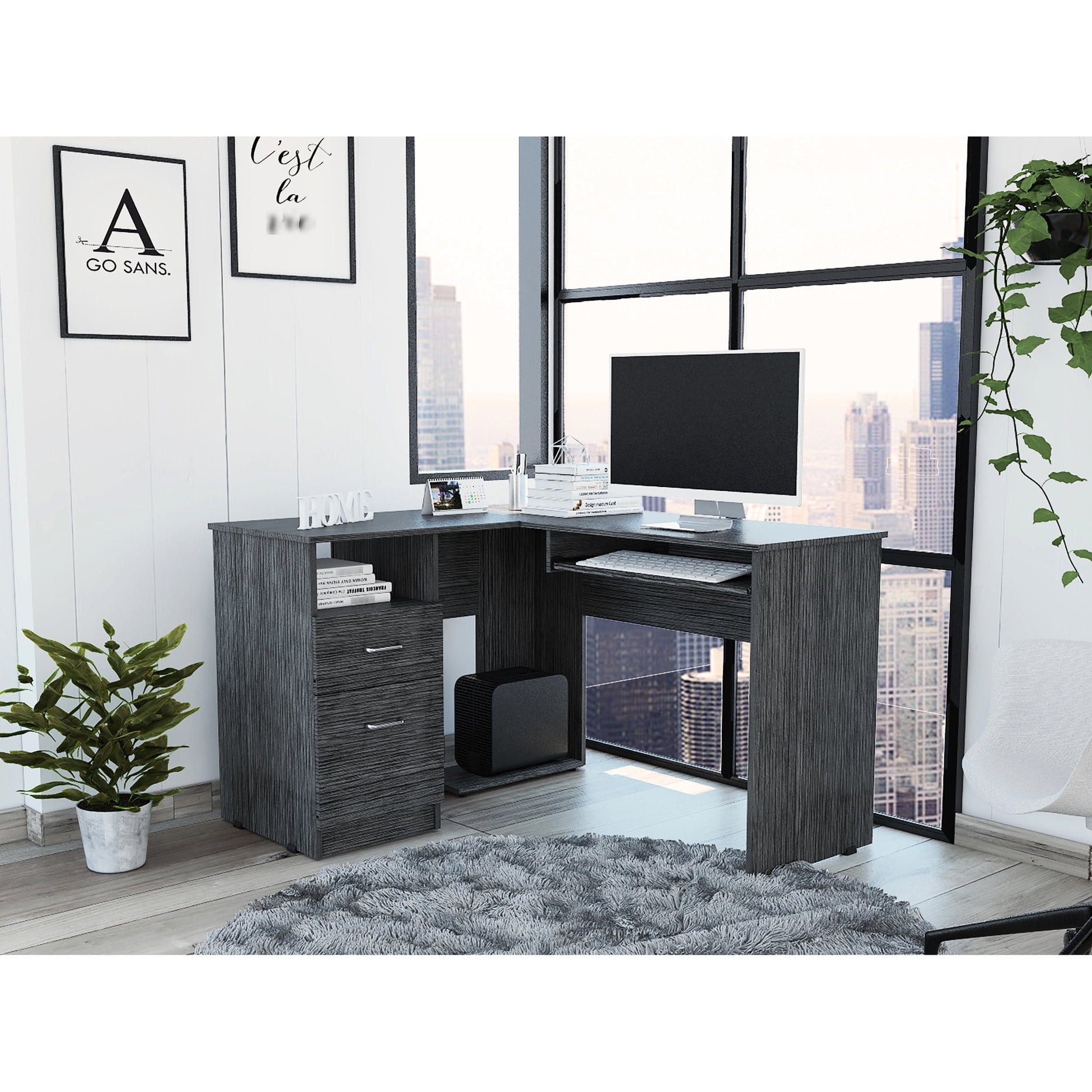 Retractable Keyboard Tray Desk+Corner Placement Advantage"-"Limited ...