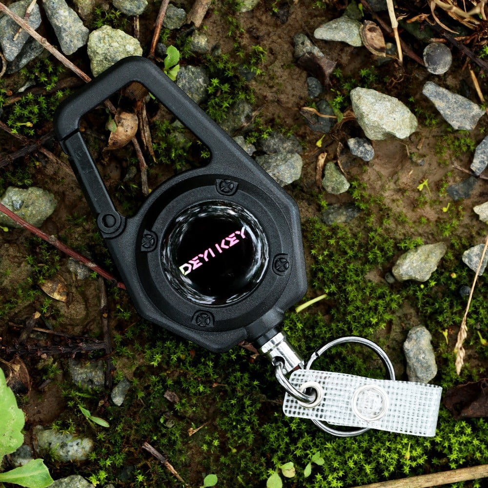 Retractable Keychain Heavy Duty, Multitool Carabiner Badge Holder ...