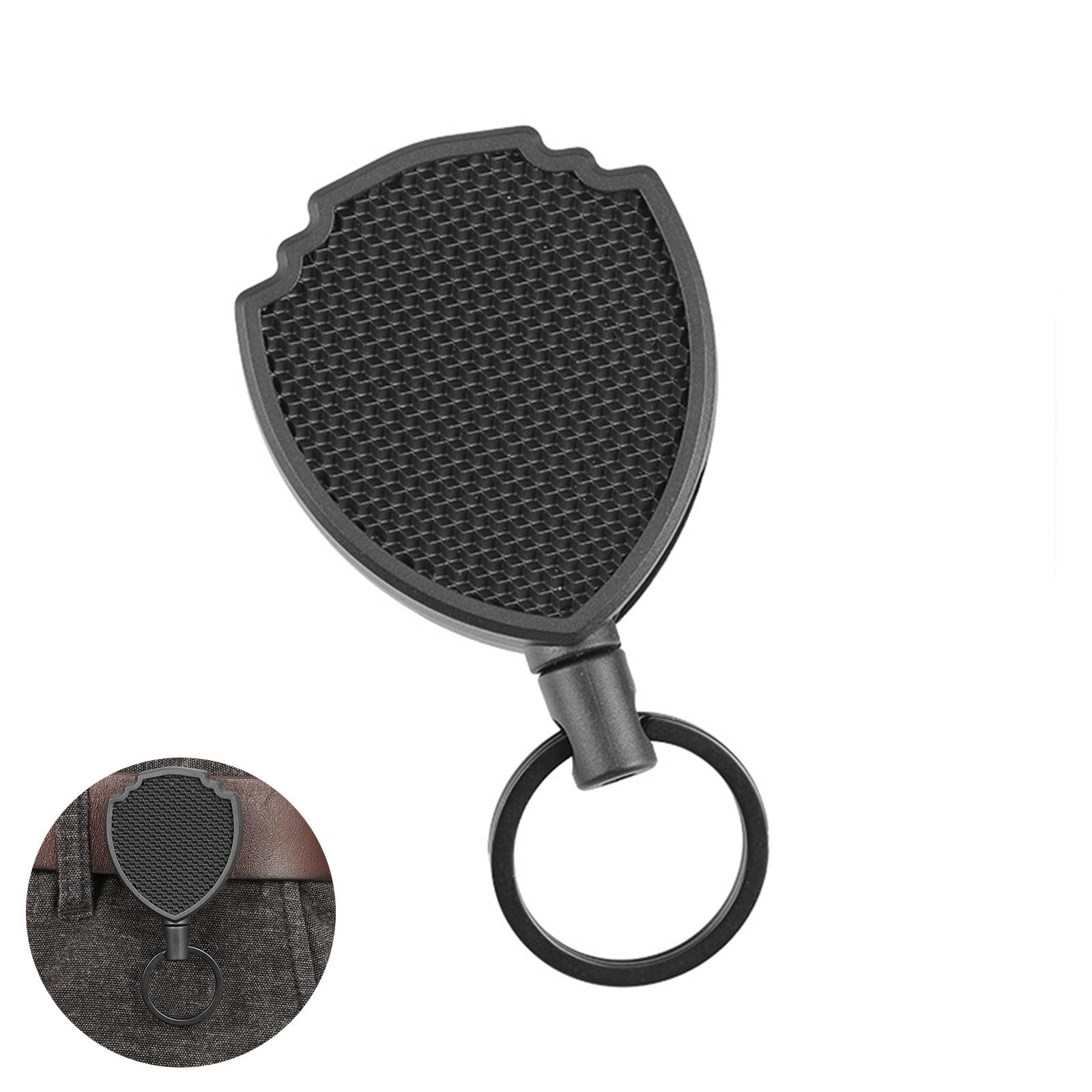 Retractable Keychain Heavy Duty Retractable Extendable Reel Metal Key ...