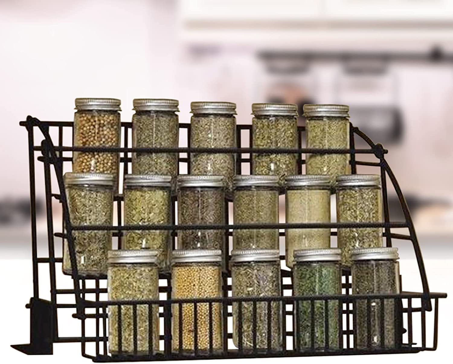 Retractable Kitchen Storage Organiser,3-Tier Hanging Pantry Storage for ...