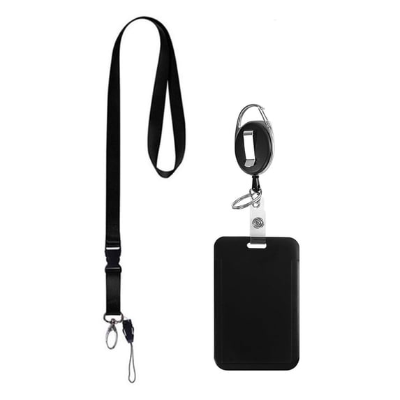 Retractable Lanyard Badge Holder Identity Card Badge Holder with ...