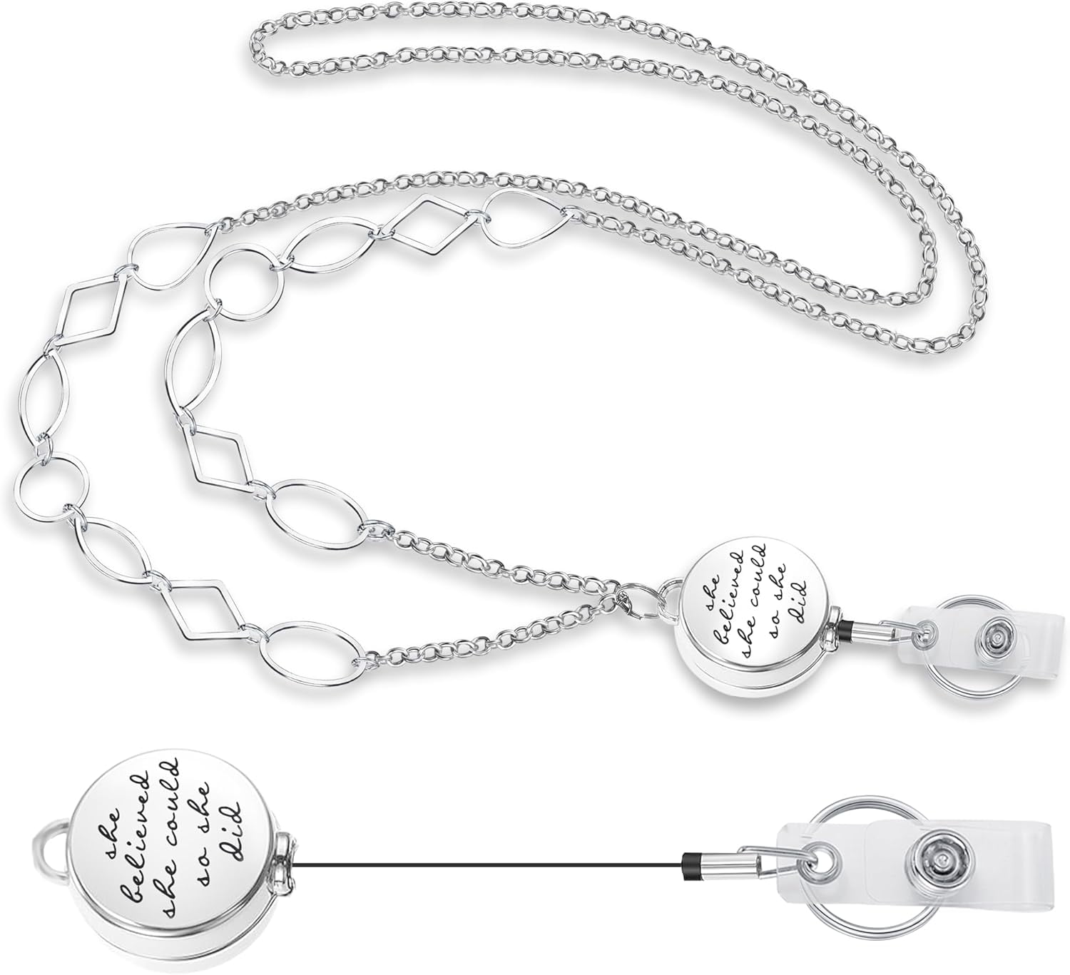 Retractable Lanyards for ID Badges and Keys for Women, Teachers, Cute ...