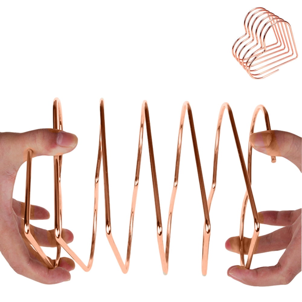 Retractable Letter Storage Rose Gold Decorations Document Book Holder ...