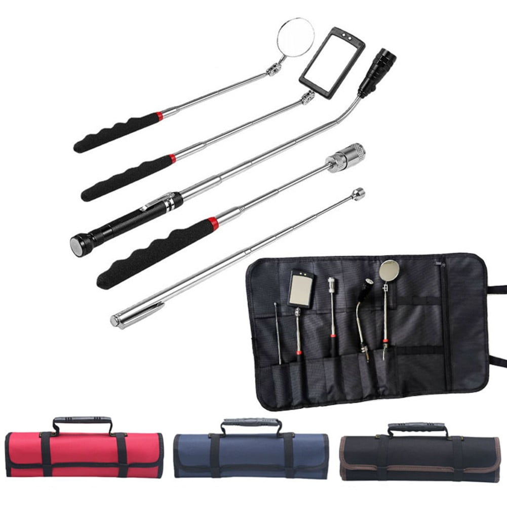 Retractable Magnetic Pickup Pickup Tool Set with Inspection Mirror ...