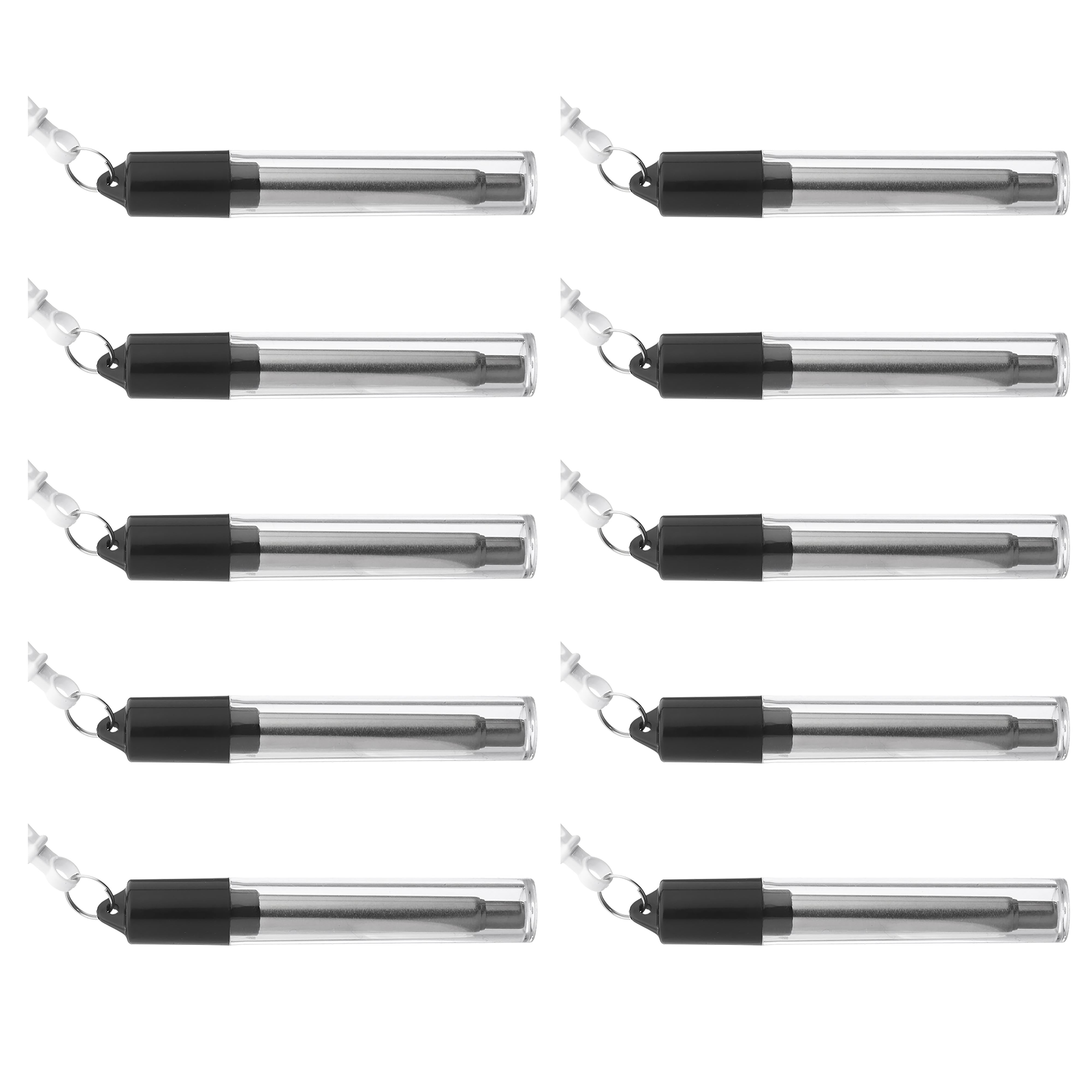 Retractable Metal Straw with Case and Brush Set of 10, Bulk Pack ...