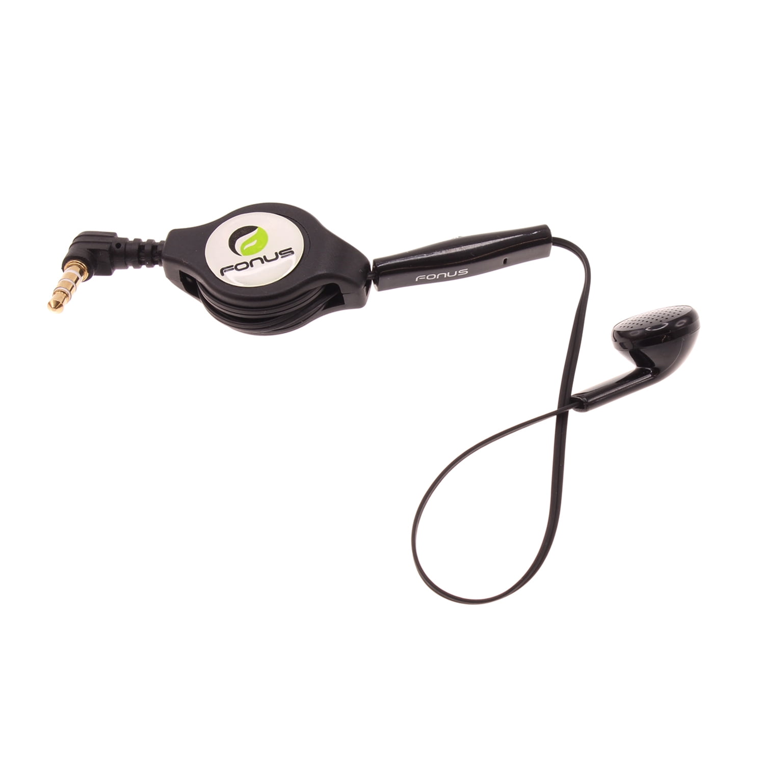 Retractable Mono Earphone for T-Mobile REVVL Tab - Headphone 3.5mm w ...