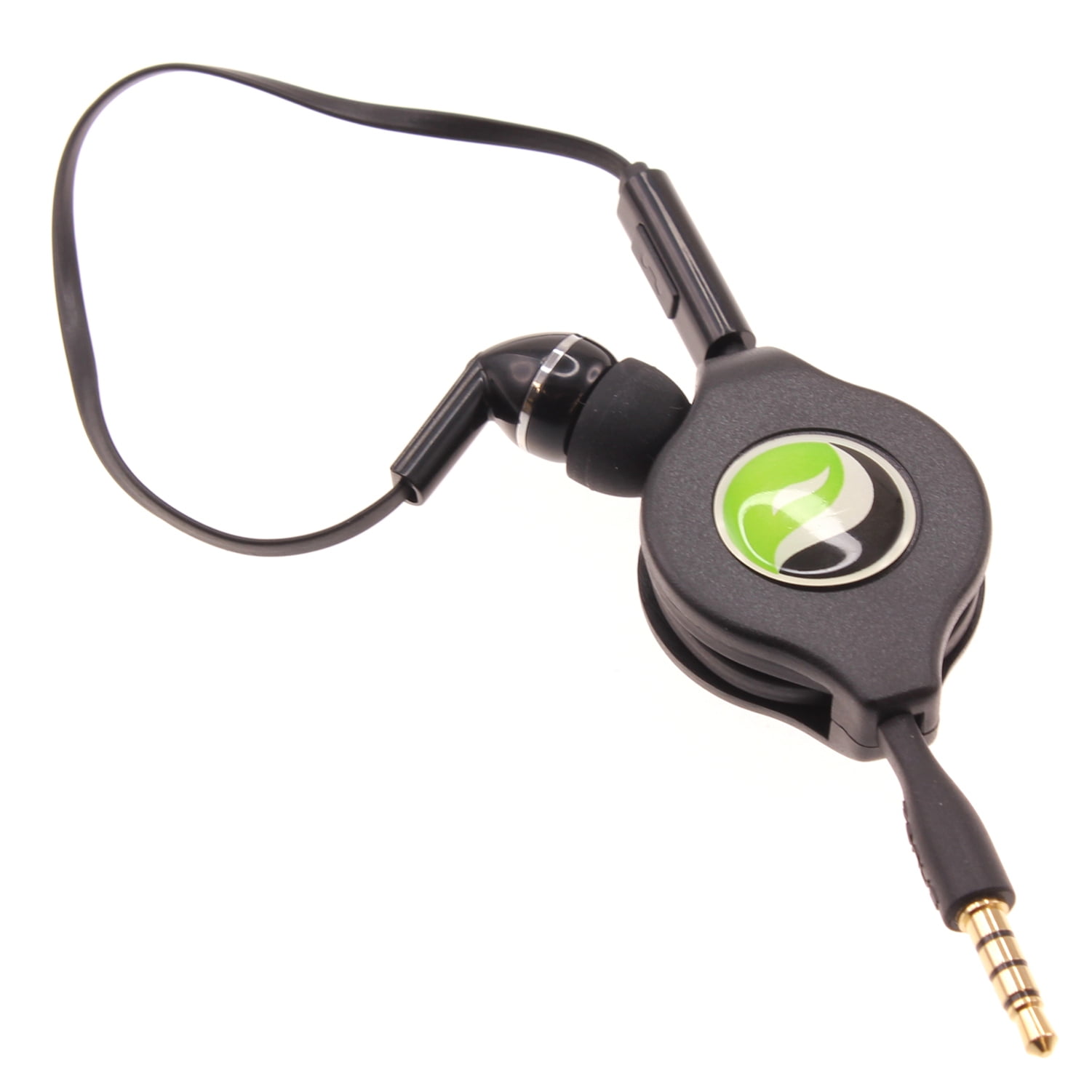 Retractable Mono Earphone for T-Mobile REVVL Tab - Headphone 3.5mm w ...