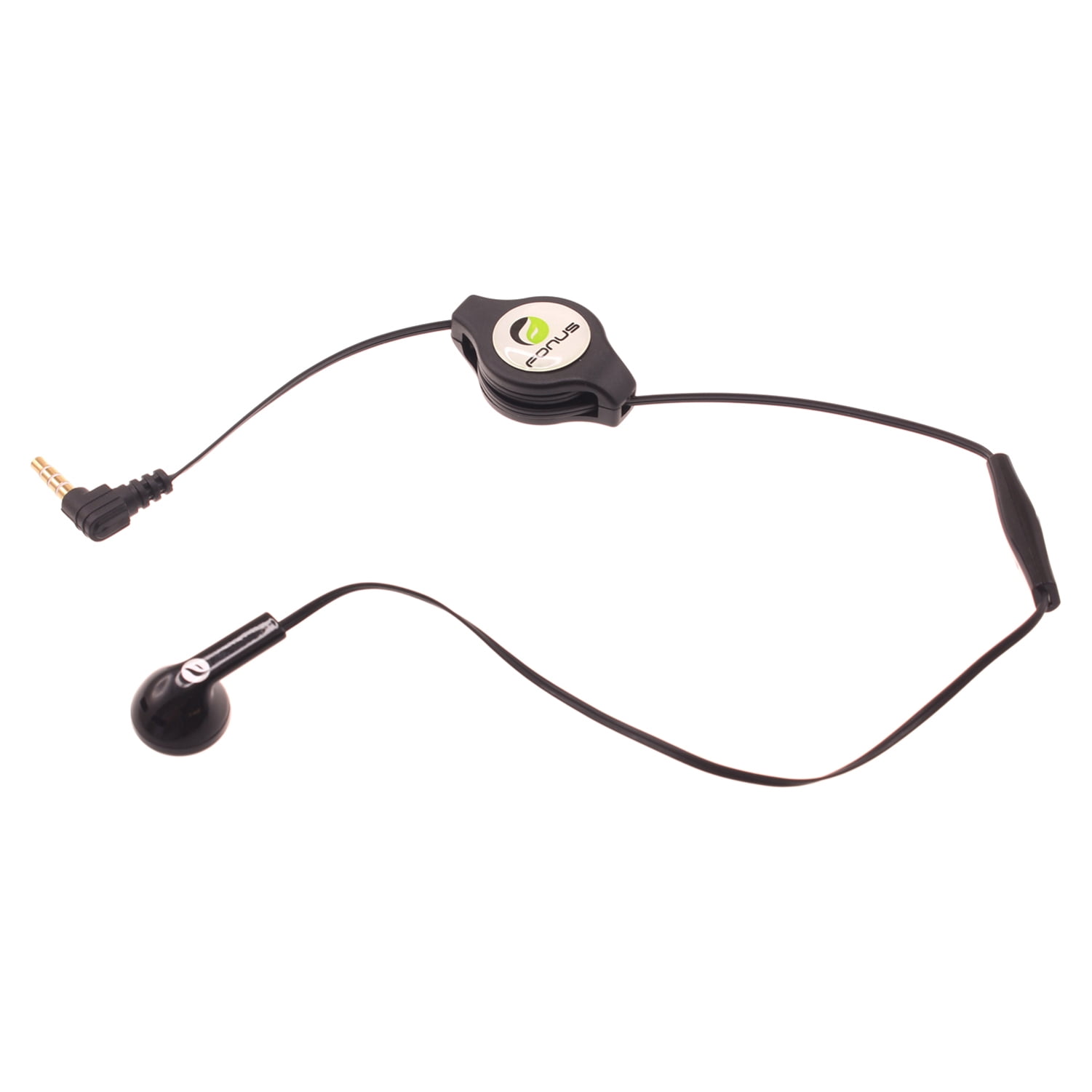 Retractable Mono Earphone for T-Mobile REVVL Tab - Headphone 3.5mm w ...
