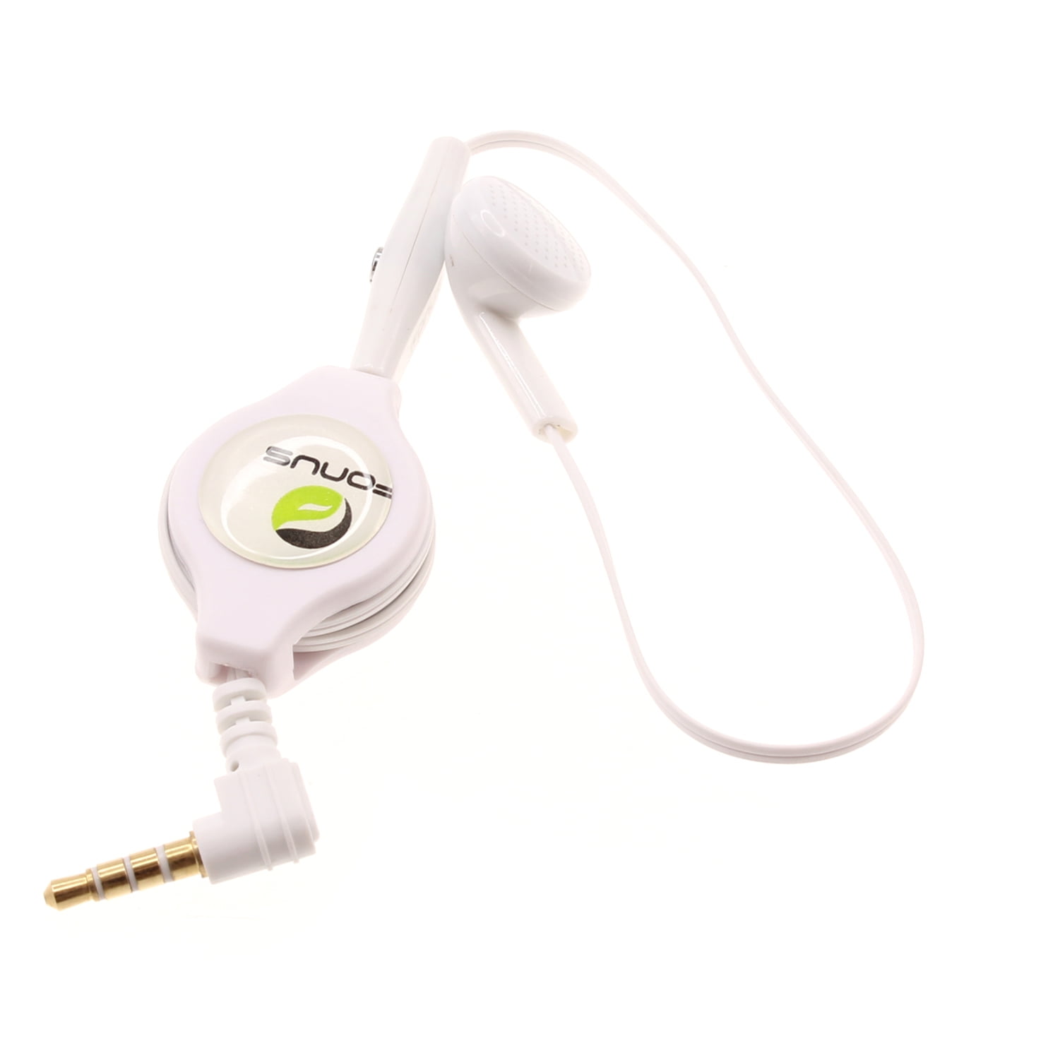 Retractable Mono Earphone for T-Mobile REVVL Tab - Headphone 3.5mm w ...