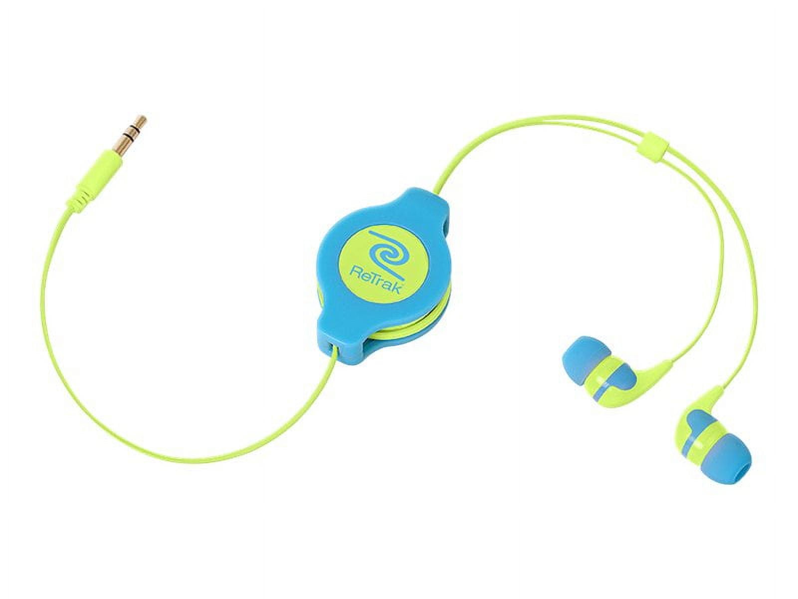 Retractable Neon Blue and Yellow Earbuds - Walmart.com