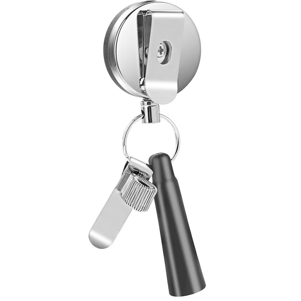 Retractable Pen Clip Holder Keychain with 70cm Extension for Attaching ...