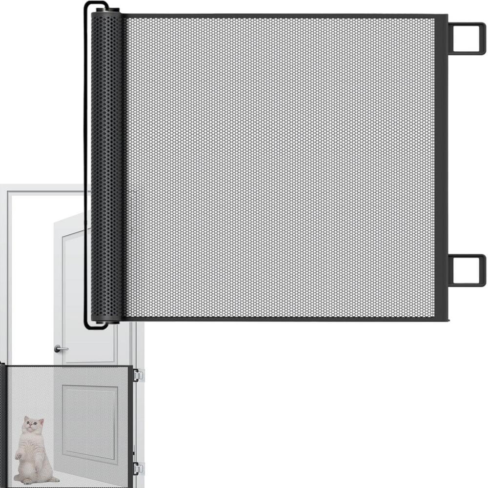 Retractable Pet Gate Automatic Retractable Mesh Isolation Net For Kid ...