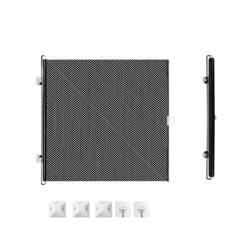 Retractable Pet Gate - Expandable Mesh Screen Barrier, No-Drilling ...