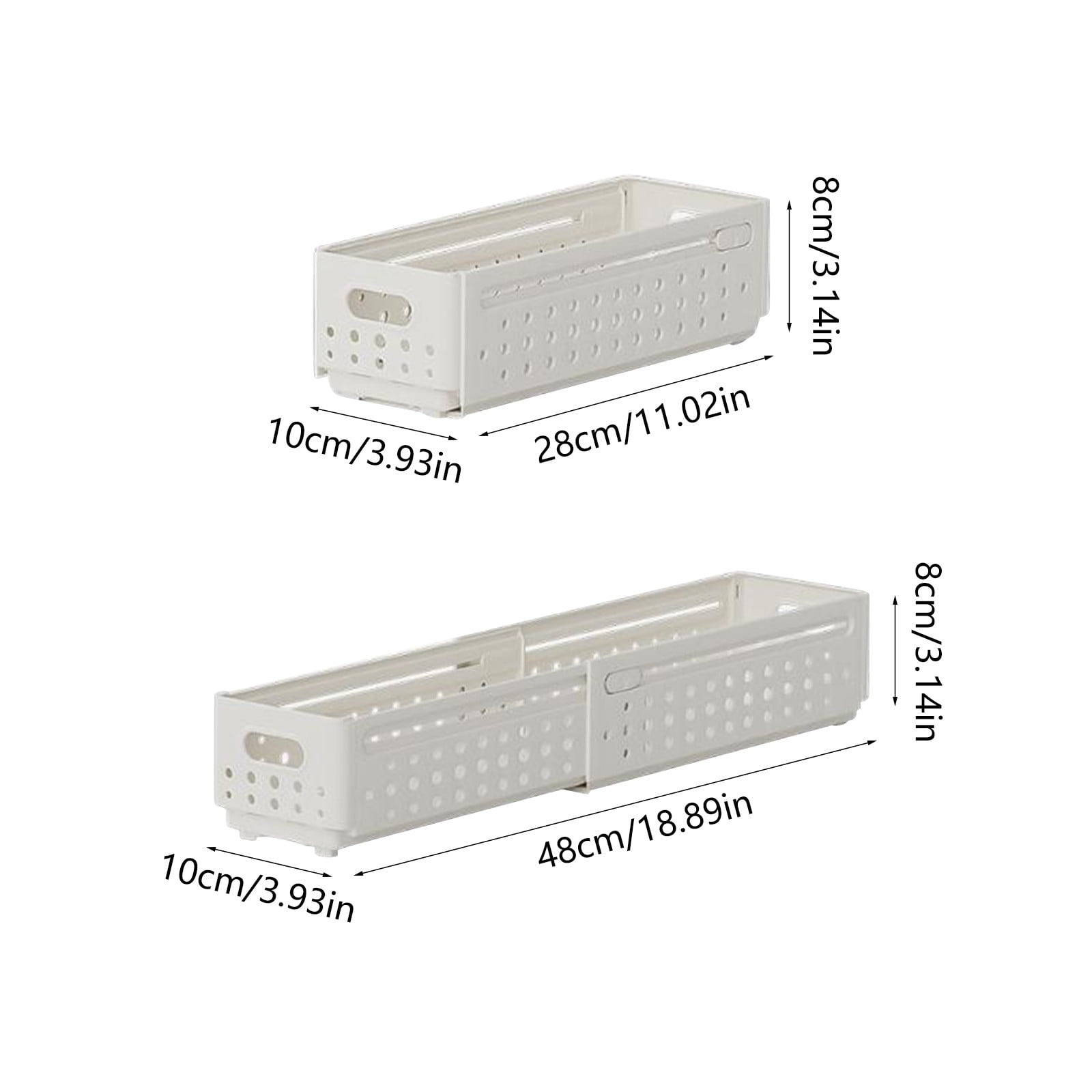 Retractable Plastic Storage Box,Simple-Assembled Multi-Purpose Bin ...