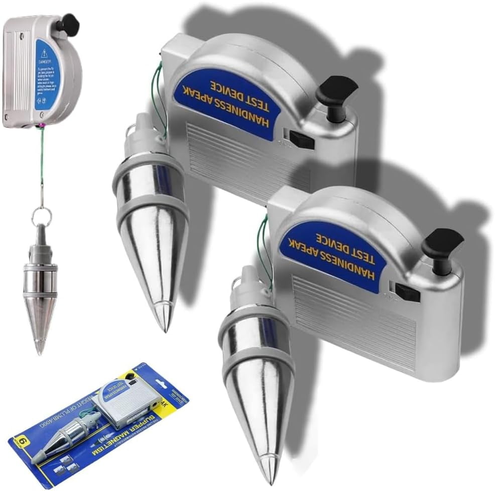 Retractable Plumb Bob, Magnetic Plumb Bobs Tool with 19.7 Ft Auto ...