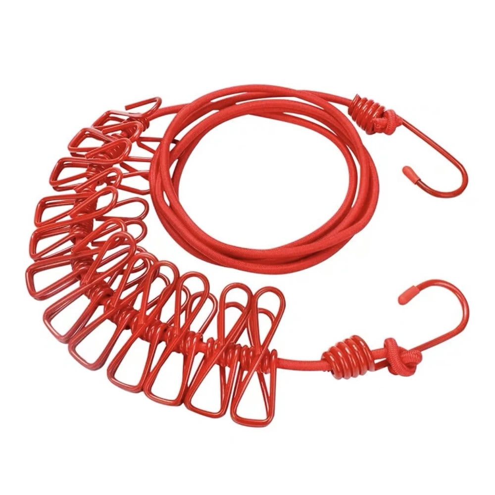 Retractable Portable Clothesline For Travel, Clothing Line With 12 ...