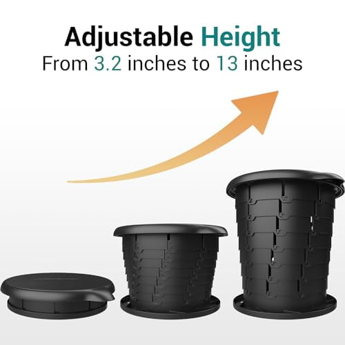 Retractable Portable Toilet - Collapsible Bucket, Adjustable Height and ...