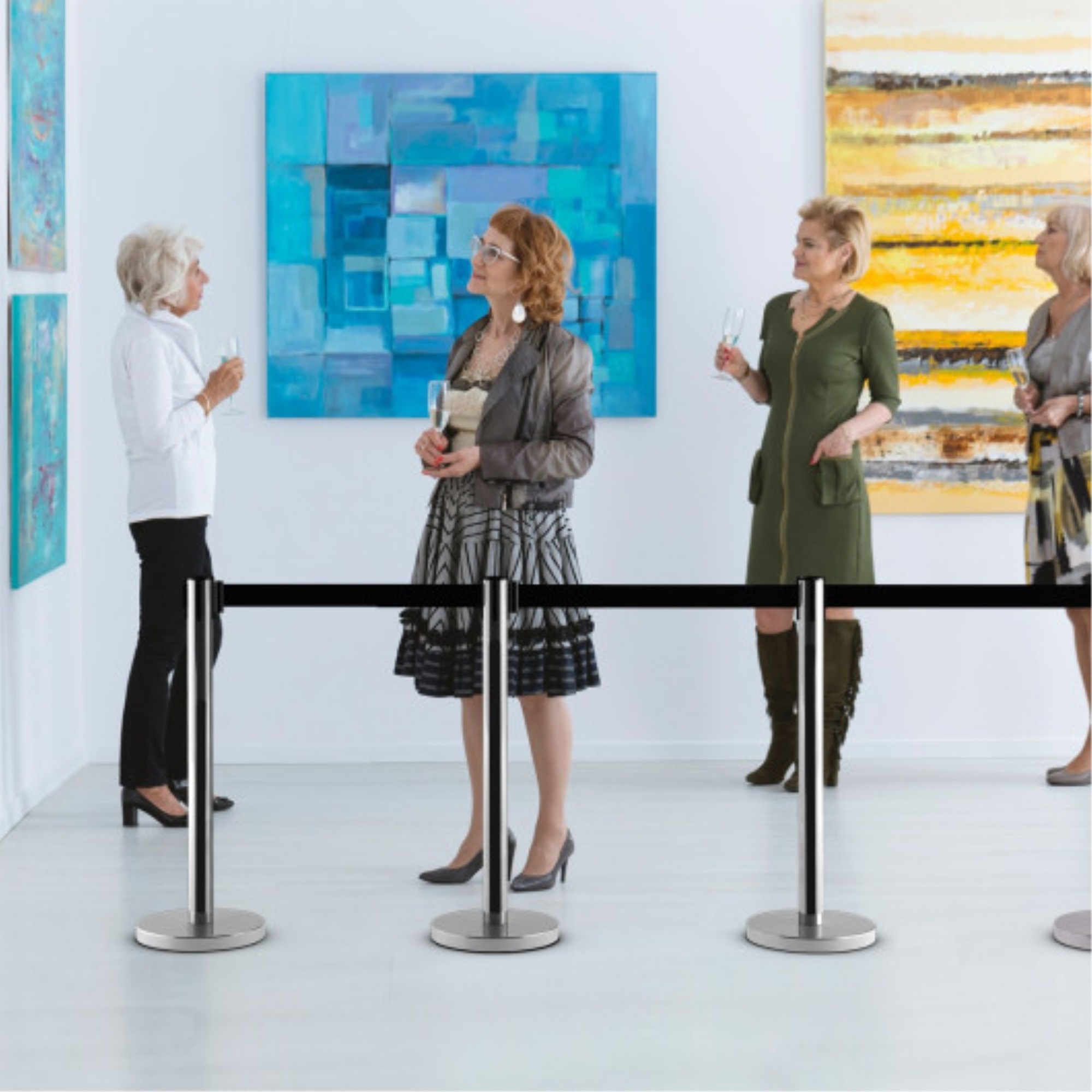 Retractable Post and Rope Barriers: High-Quality, Indoor/Outdoor Crowd ...