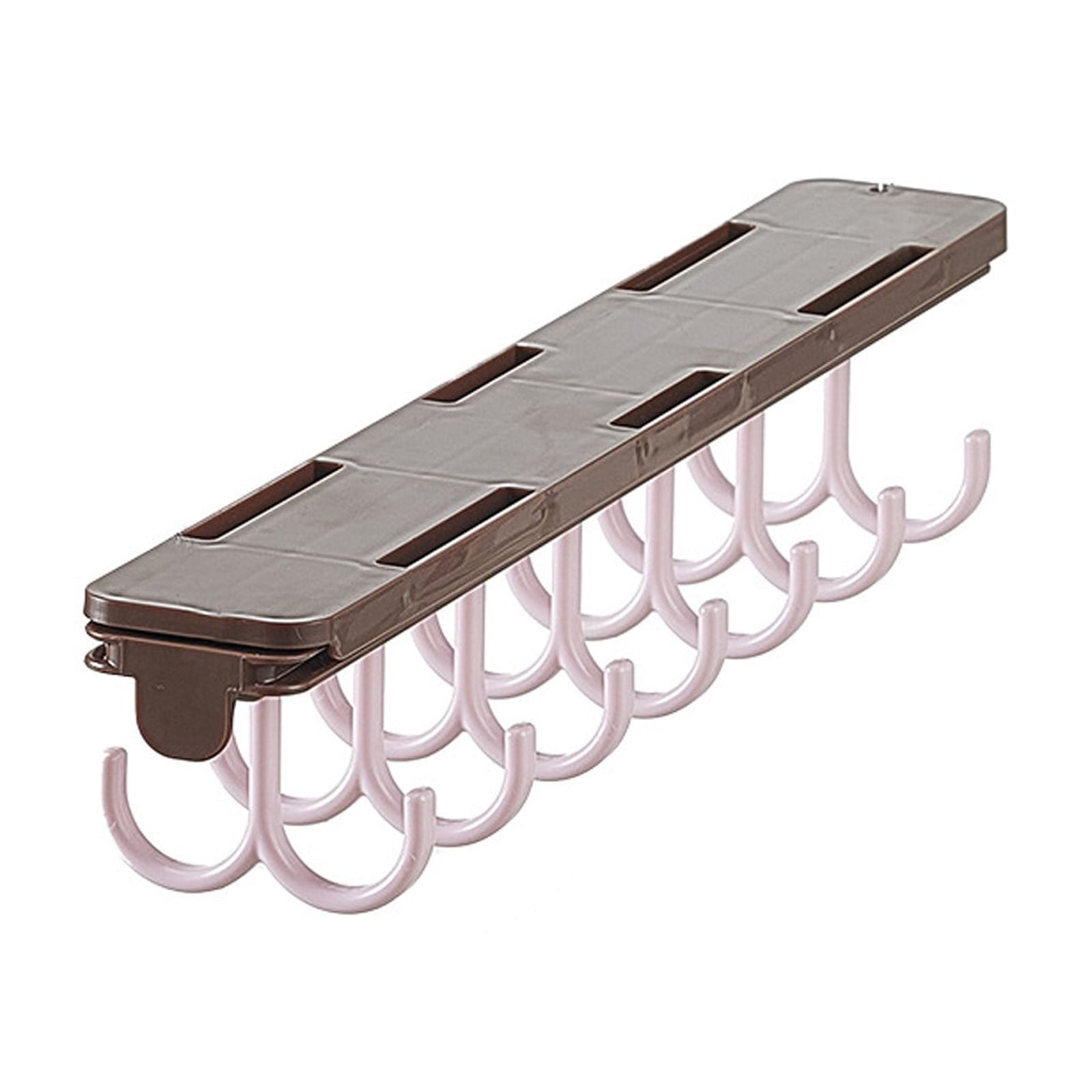 Retractable Pull-Down Hanger with Double Hooks No-Drill Closet ...