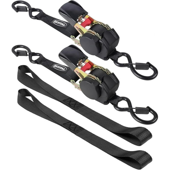 Retractable Ratchet Straps Havy Duty 1200lbs Break Strength tie Down ...