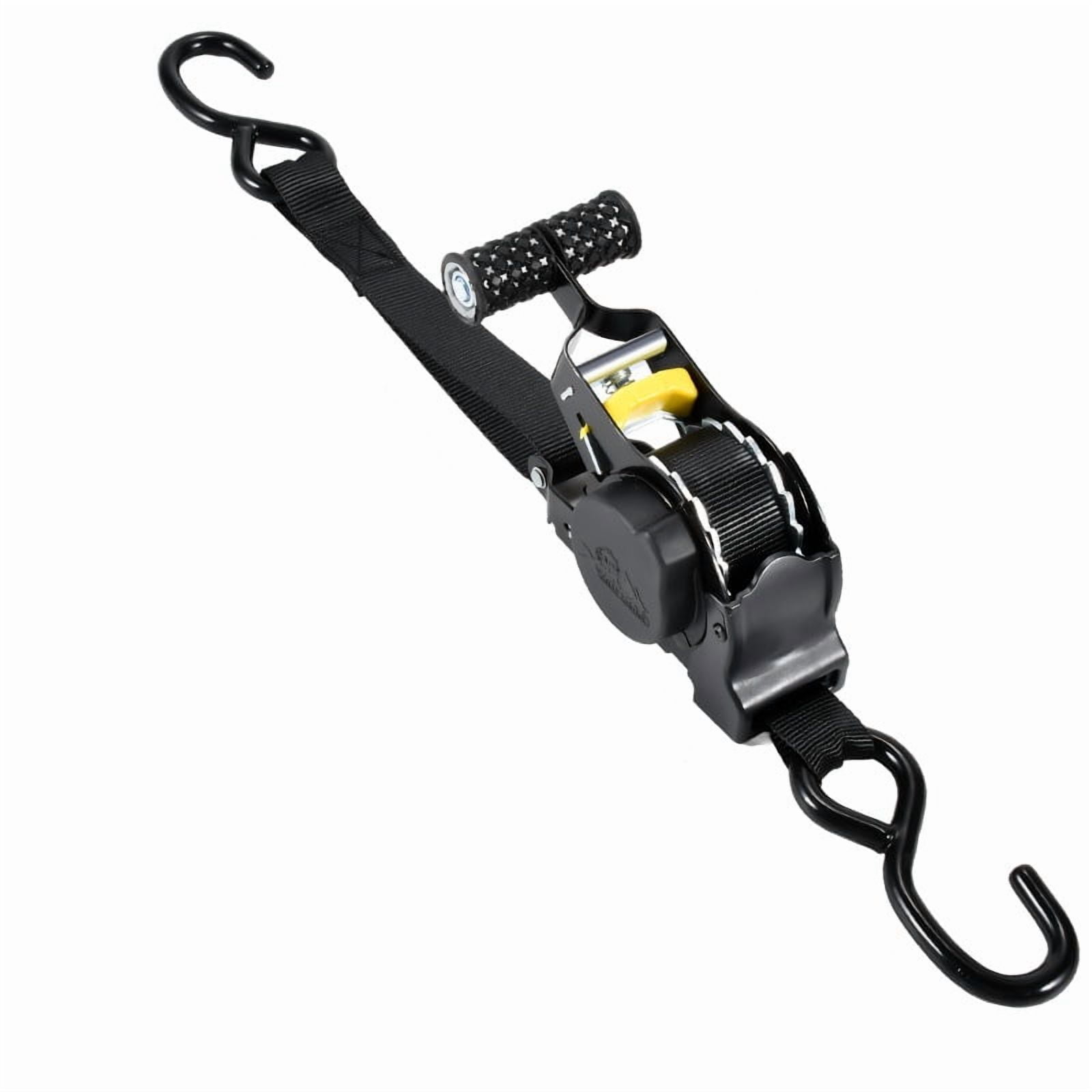 Retractable Ratchet Tie-Downs Straps 11Ft, Heavy-Duty Stainless Steel S ...