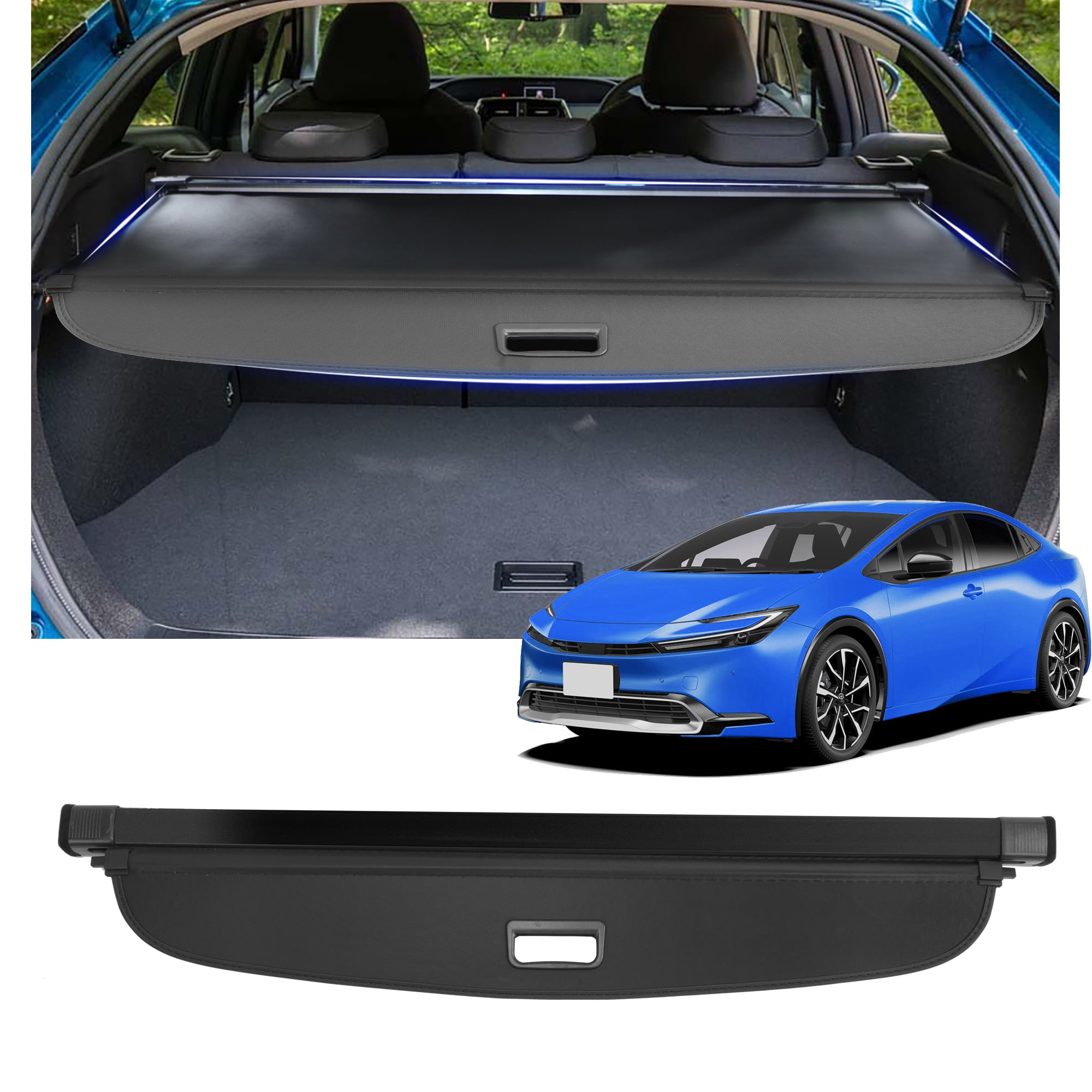 Retractable Rear Trunk Cargo Cover Fit For 19-23 Toyota Prius Luggage ...