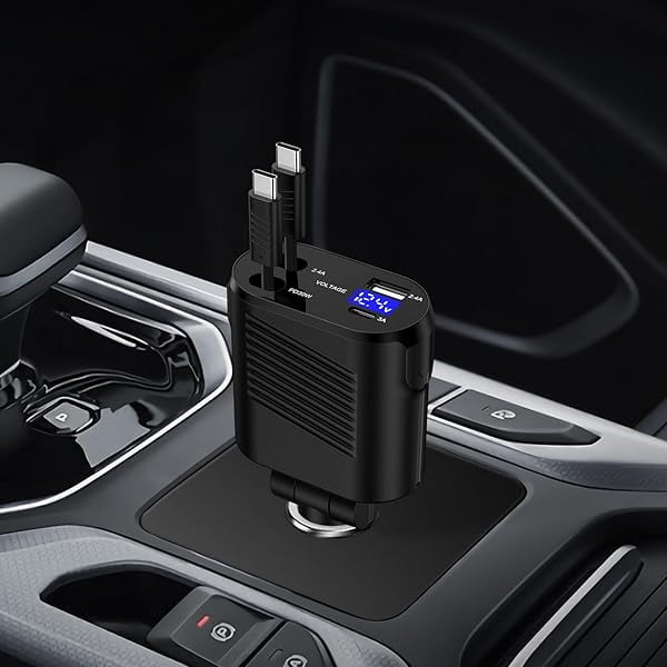 Retractable Samsung Car Charger Fast Charging for iPhone 16 15 Pro Max ...
