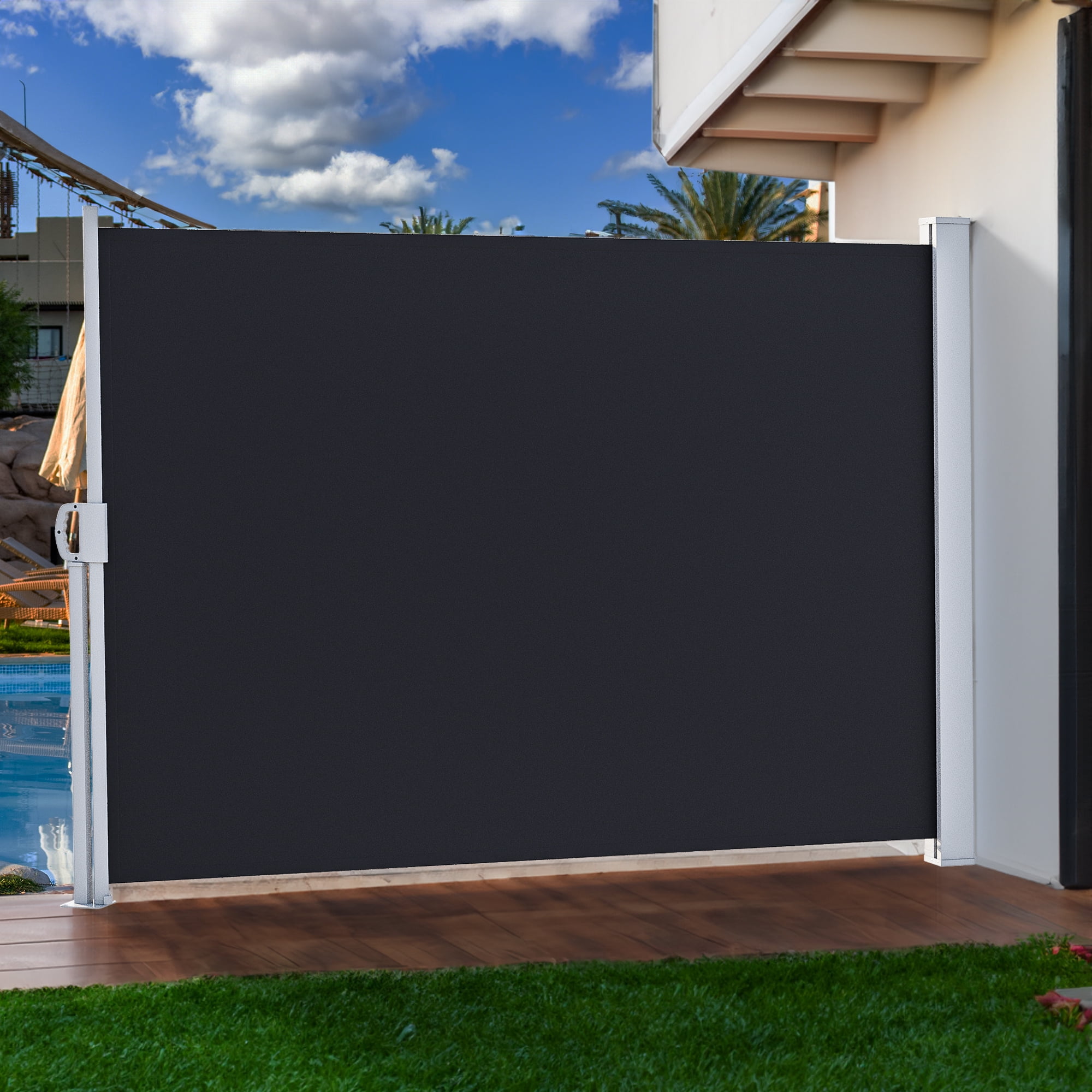 Retractable Side Awning 118''X 70'', Folding Privacy Screen Privacy ...