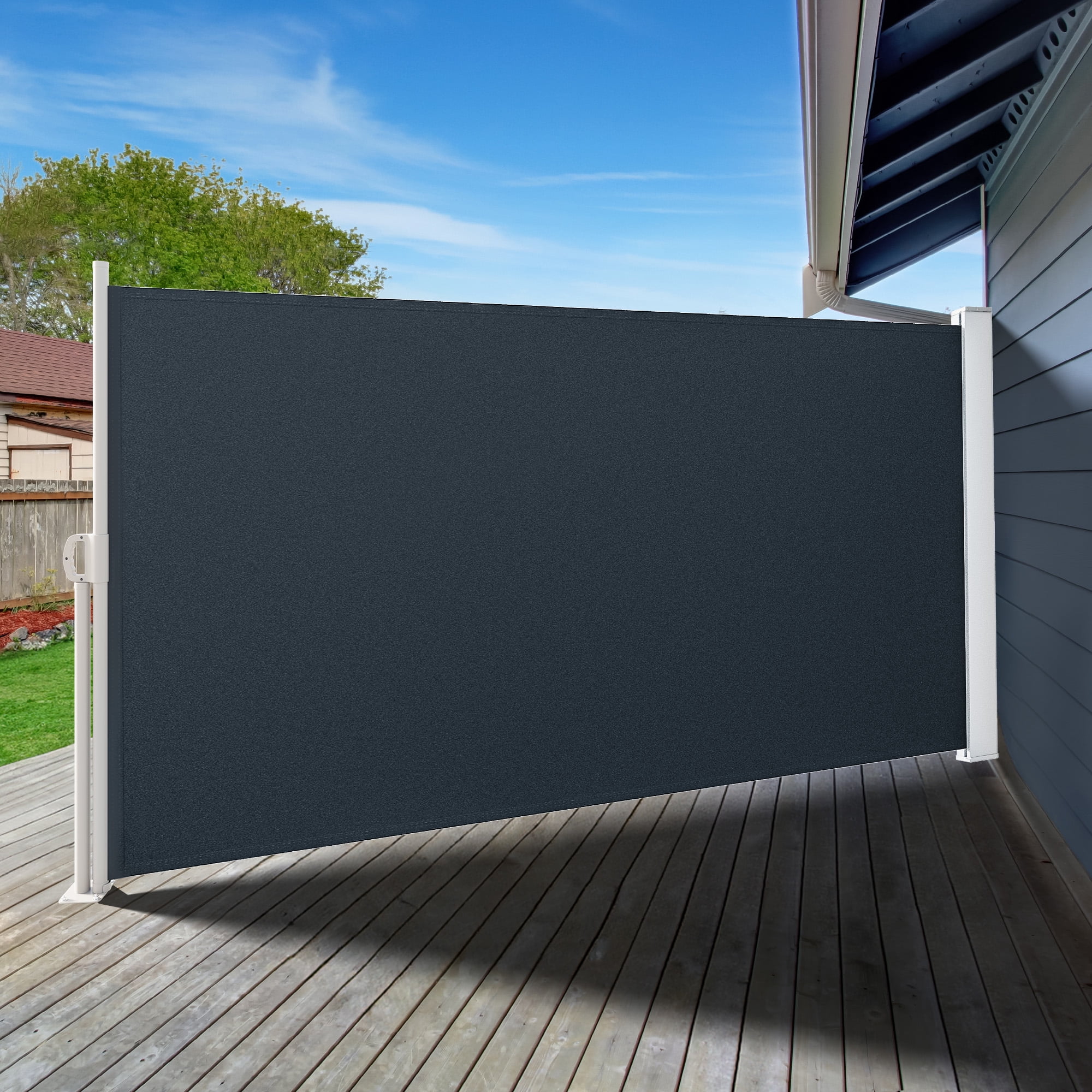 Retractable Side Awning 118''X 78'', Folding Privacy Screen, UV ...