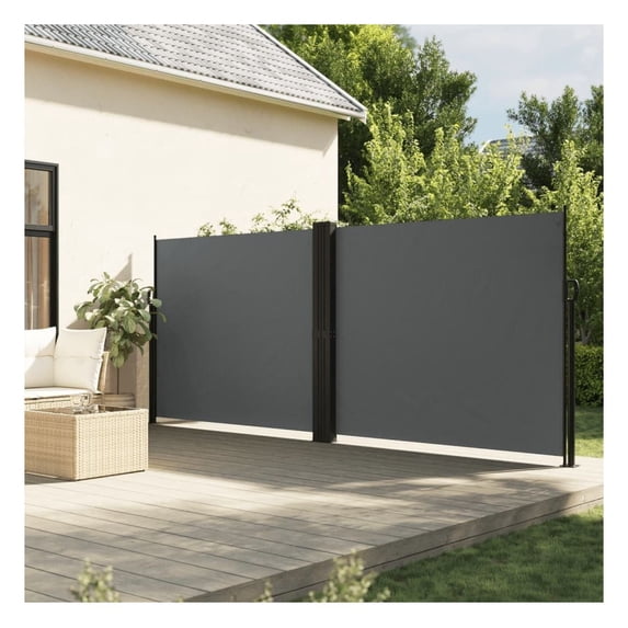 Retractable Side Awning 70.9"x472.4" - Anthracite Privacy Screen for ...