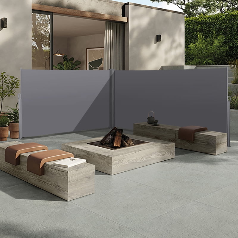 Retractable Side Screen Awning, UV Resistant, Waterproof, Patio Privacy ...