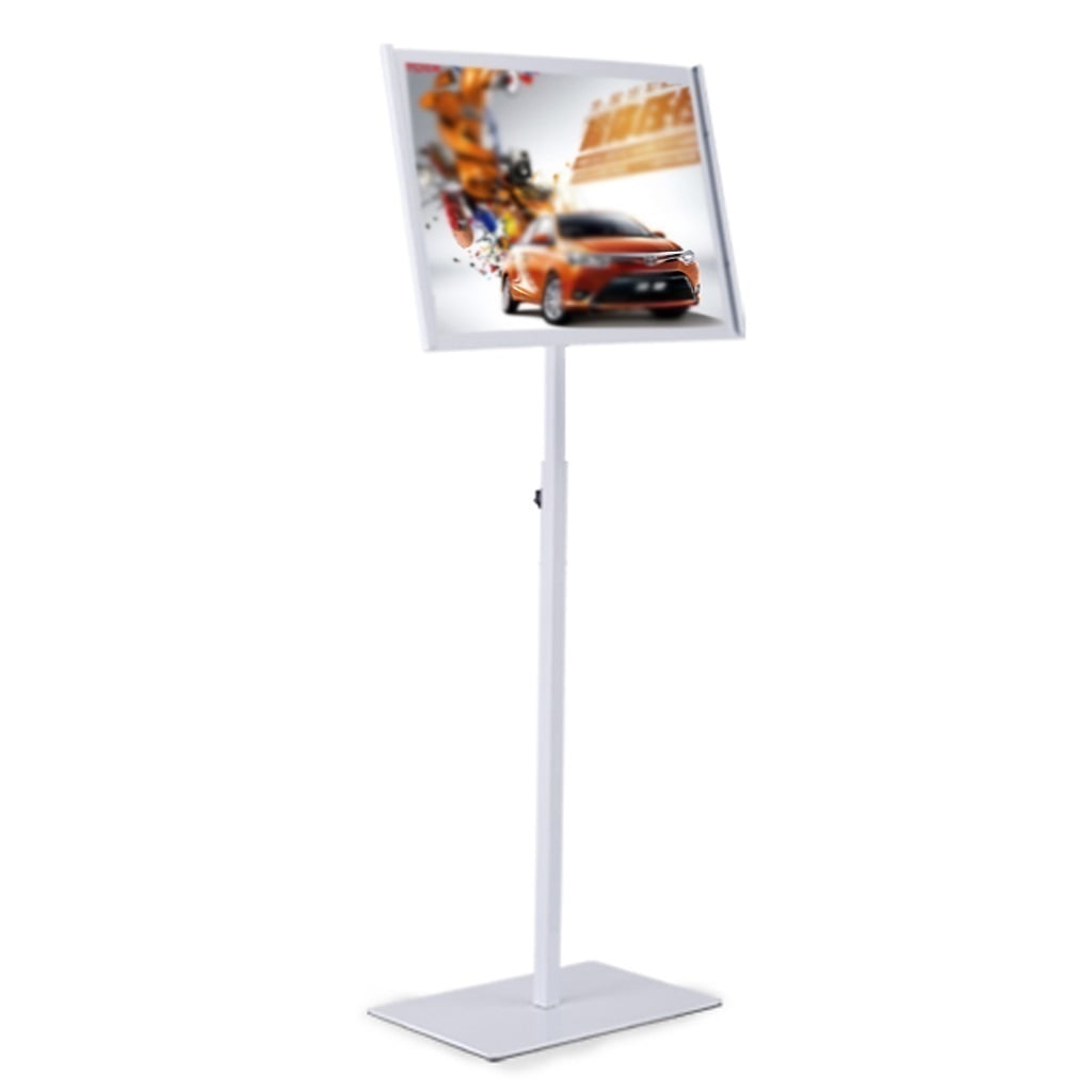 Retractable Sign Holder Stand Adjustable Floor Standing Sign Stand ...