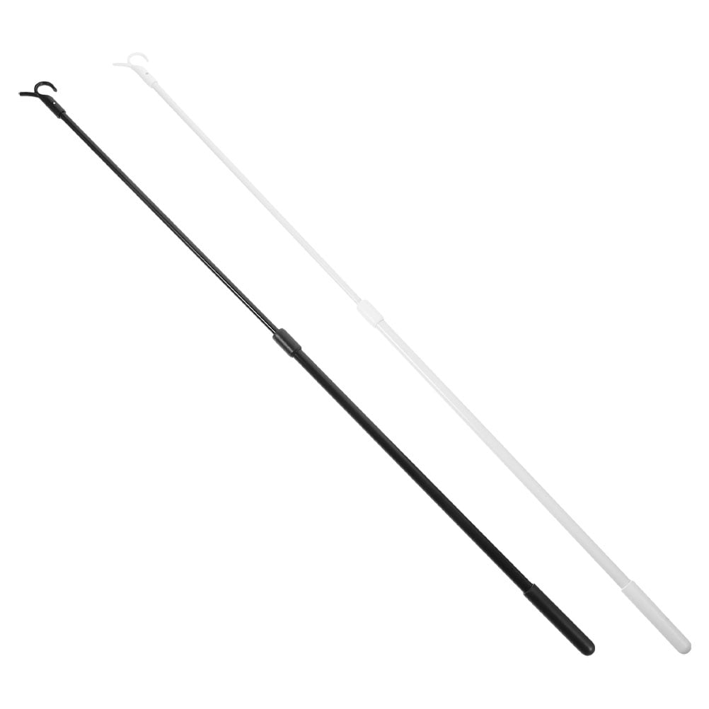 Retractable Stick Venetian Curtain Rod Drapery Pull Wand Hook up ...