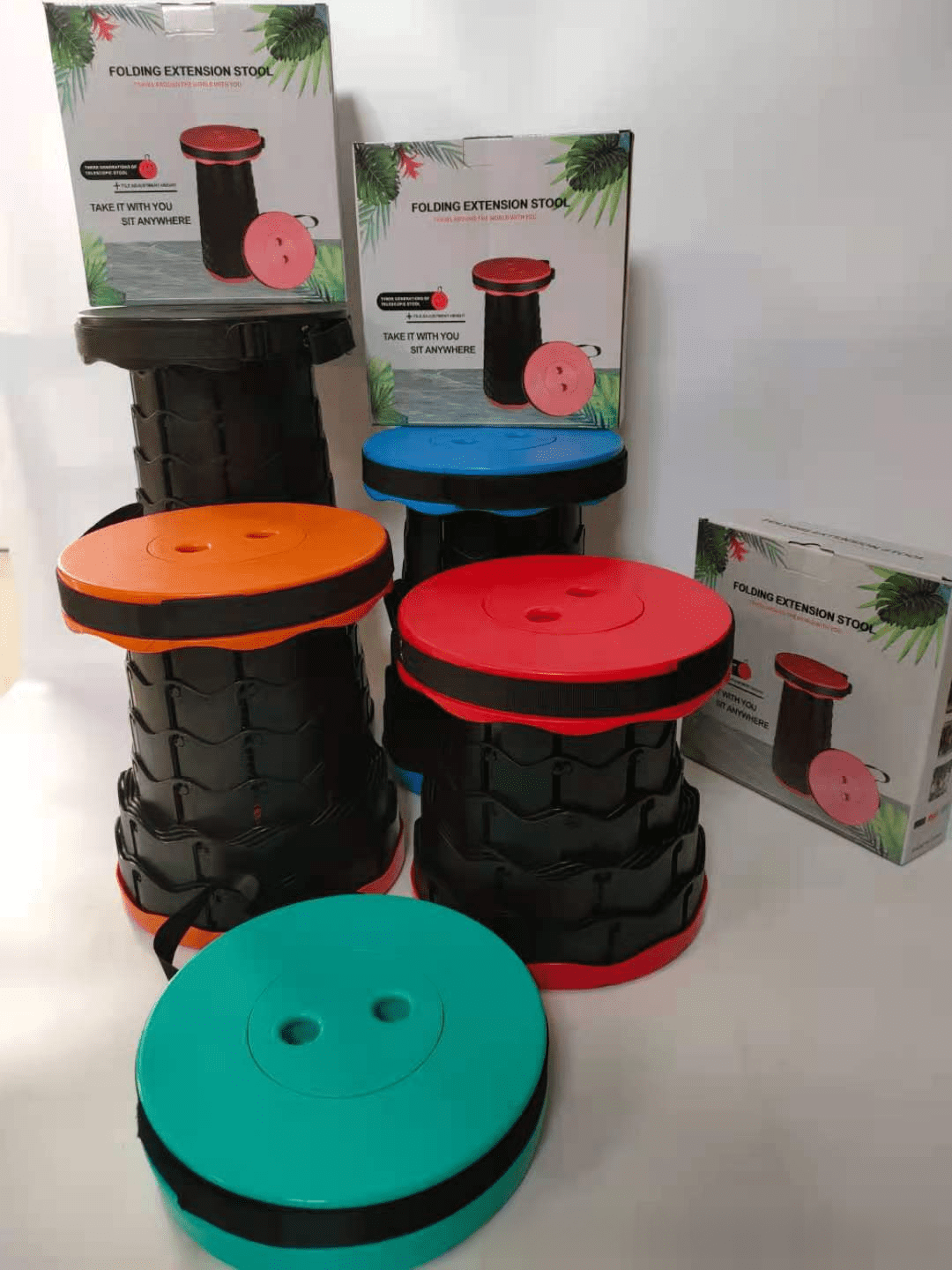 Retractable Stool Portable Folding Stool Queuing Portable Outdoor ...