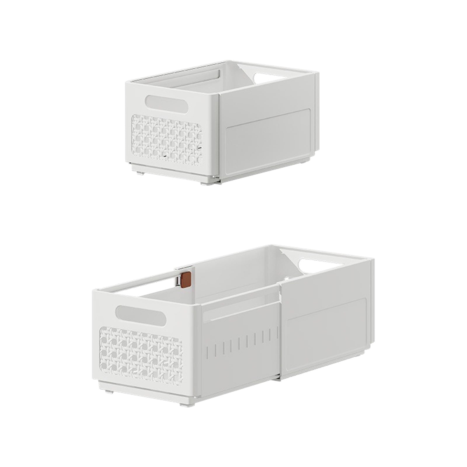 Retractable Storage Bins Expandable Storage Bins, Plastic Stackable ...
