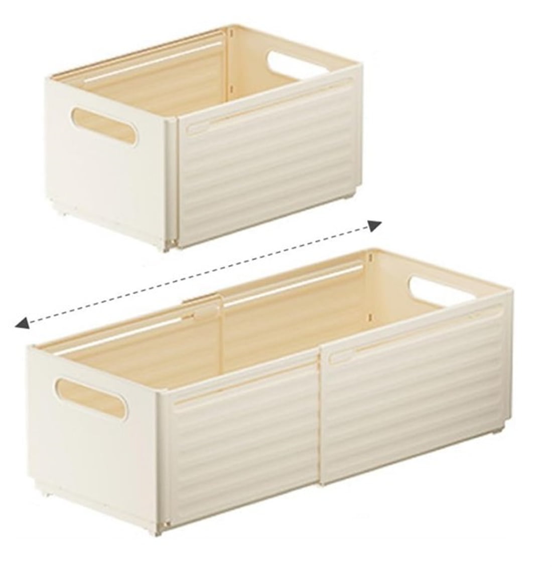 Retractable Storage Box, Plastic Foldable Boxes for Organizing ...