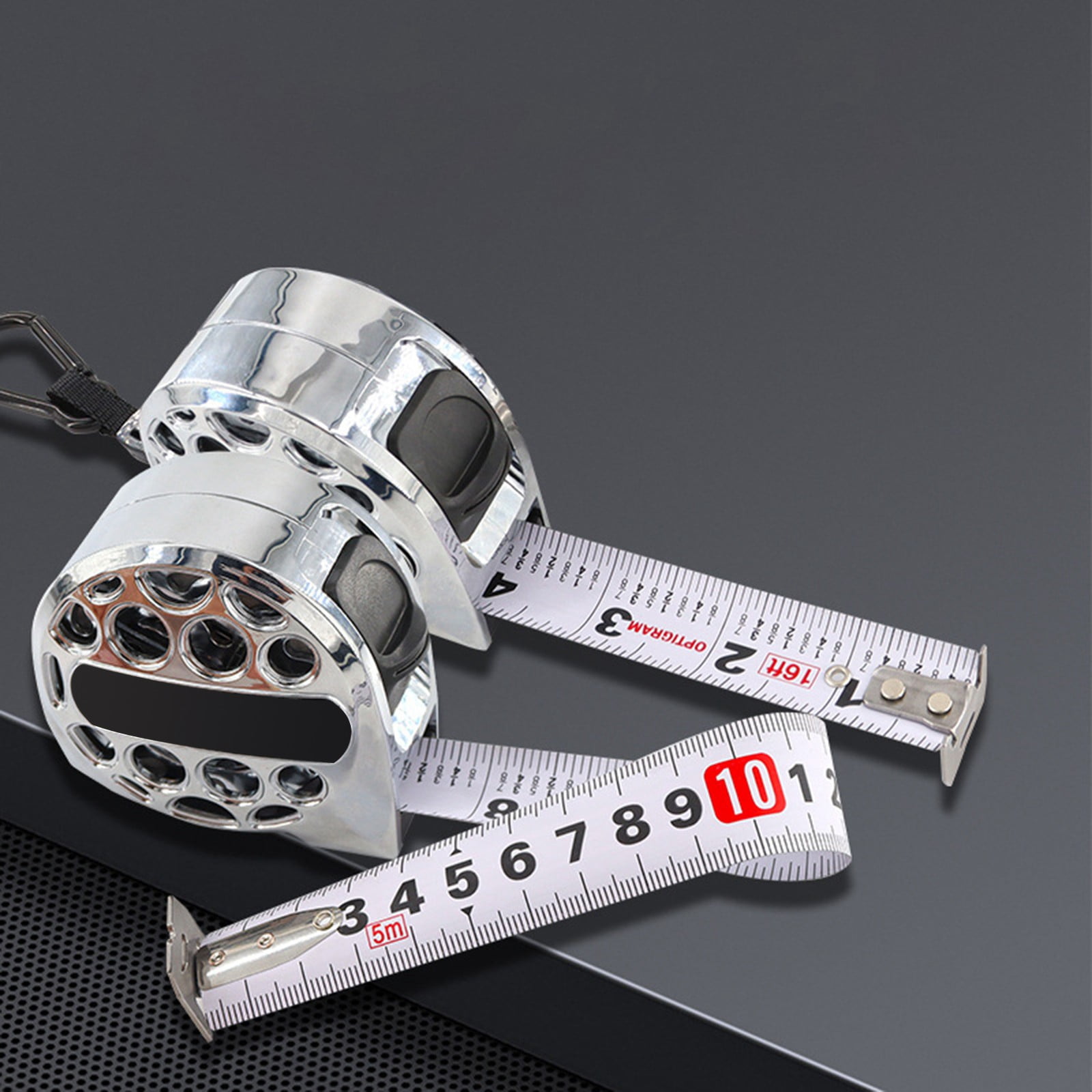 Retractable Tape 25FT Stainless Steel Measuring Tape with Double-sided ...