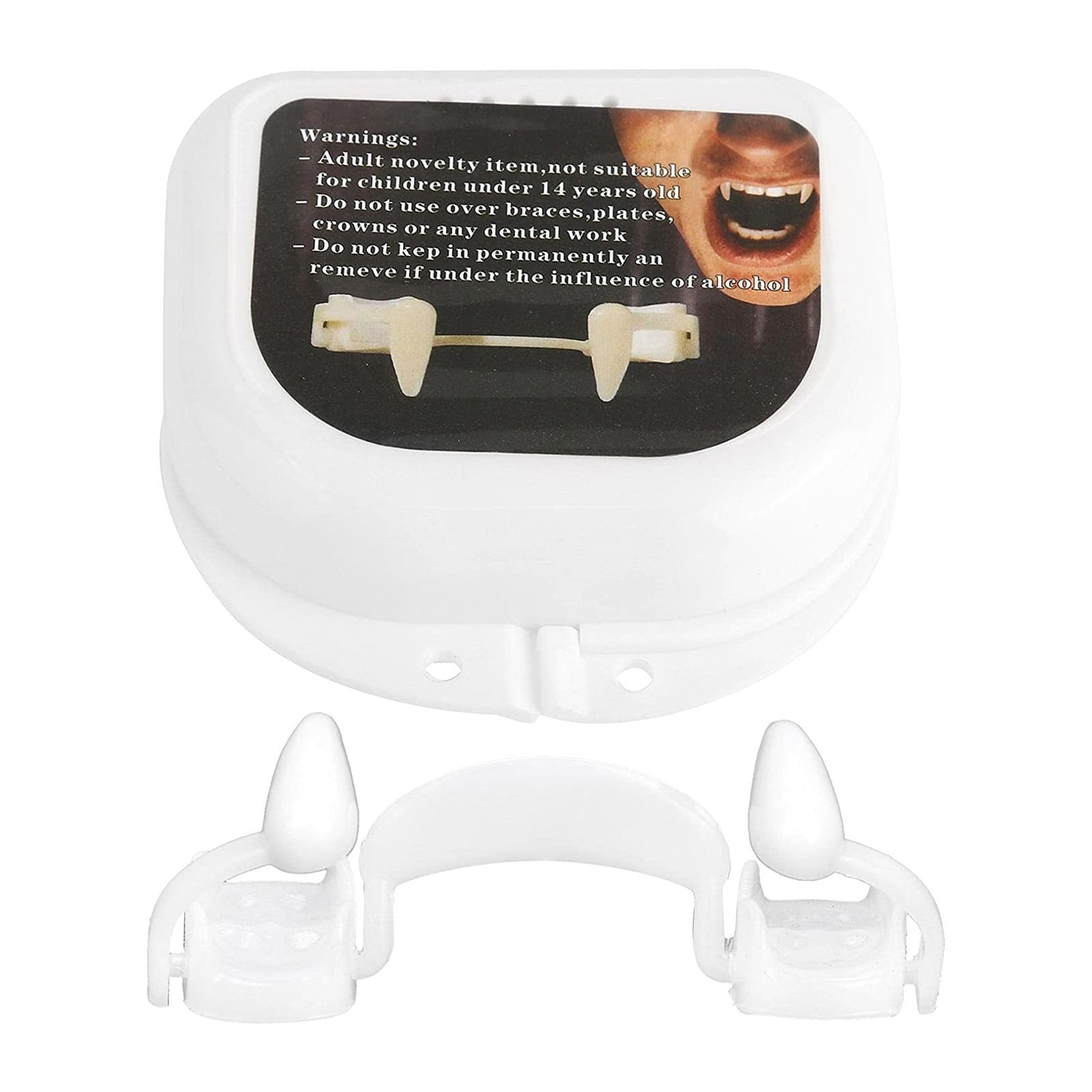 Retractable Teeth Props Cosmetic Accessory For Halloween & Adjustable ...