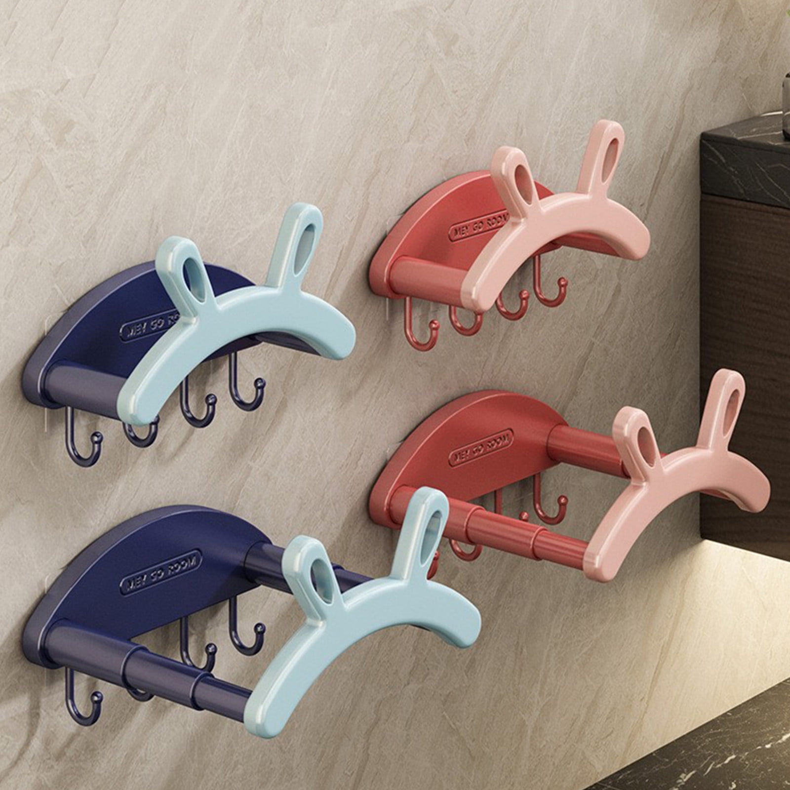 Retractable Telescopic Wall Mounted Washstand Rack | Adjustable Plastic ...