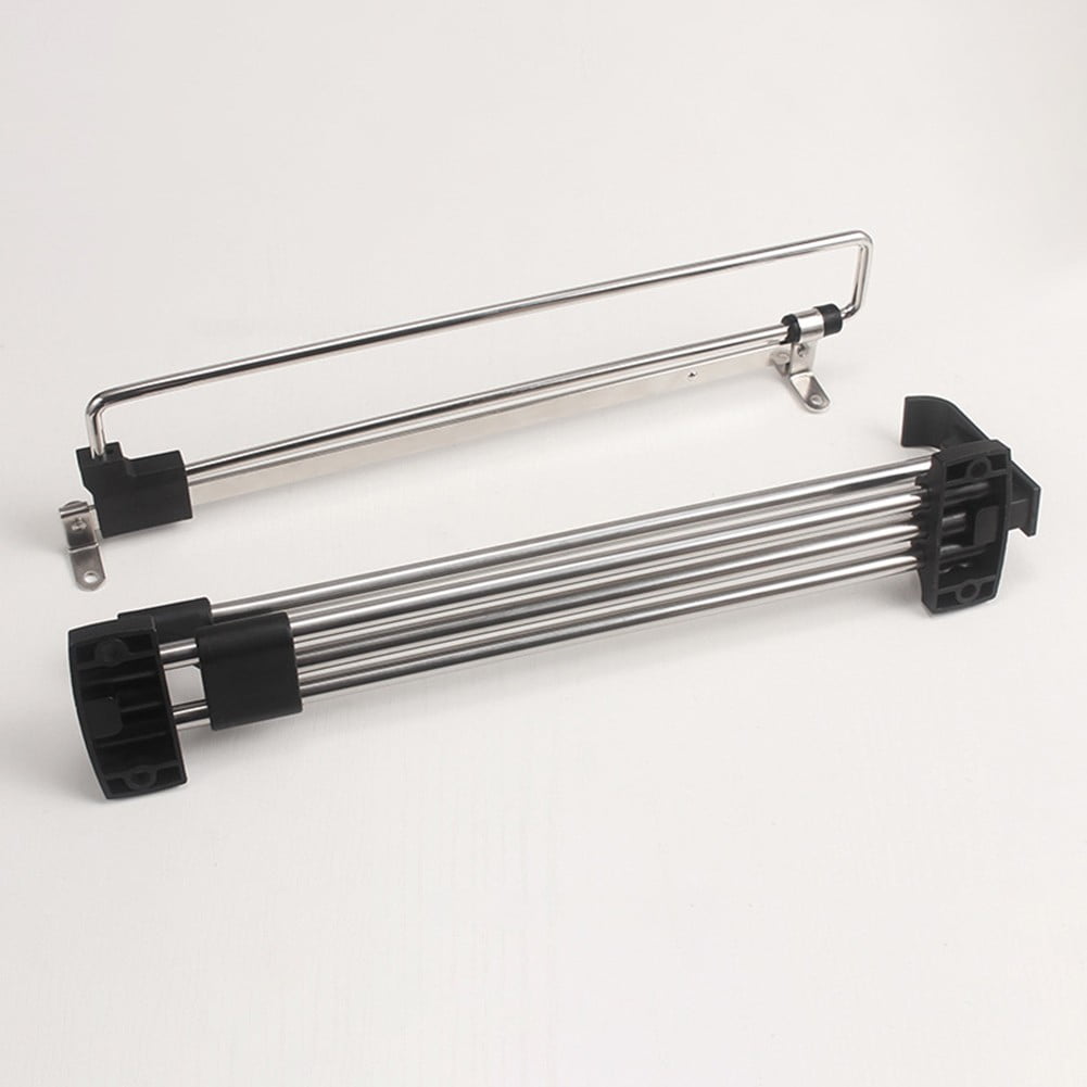 Retractable Top Mount Wardrobe Rail Clothes Hanger Stainless Steel ...