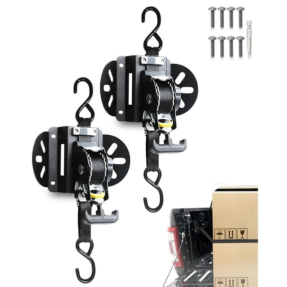 Retractable Truck Bed Ratchet Straps for Ford F150, Compatible with ...