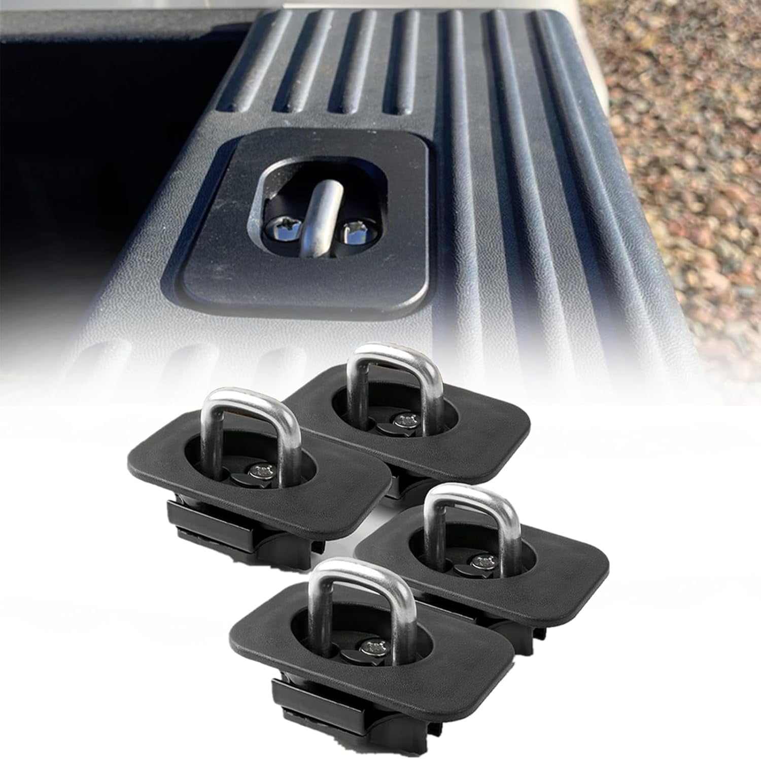 Retractable Truck Bed Tie Down Anchors Compatible With 1998 2014 Ford