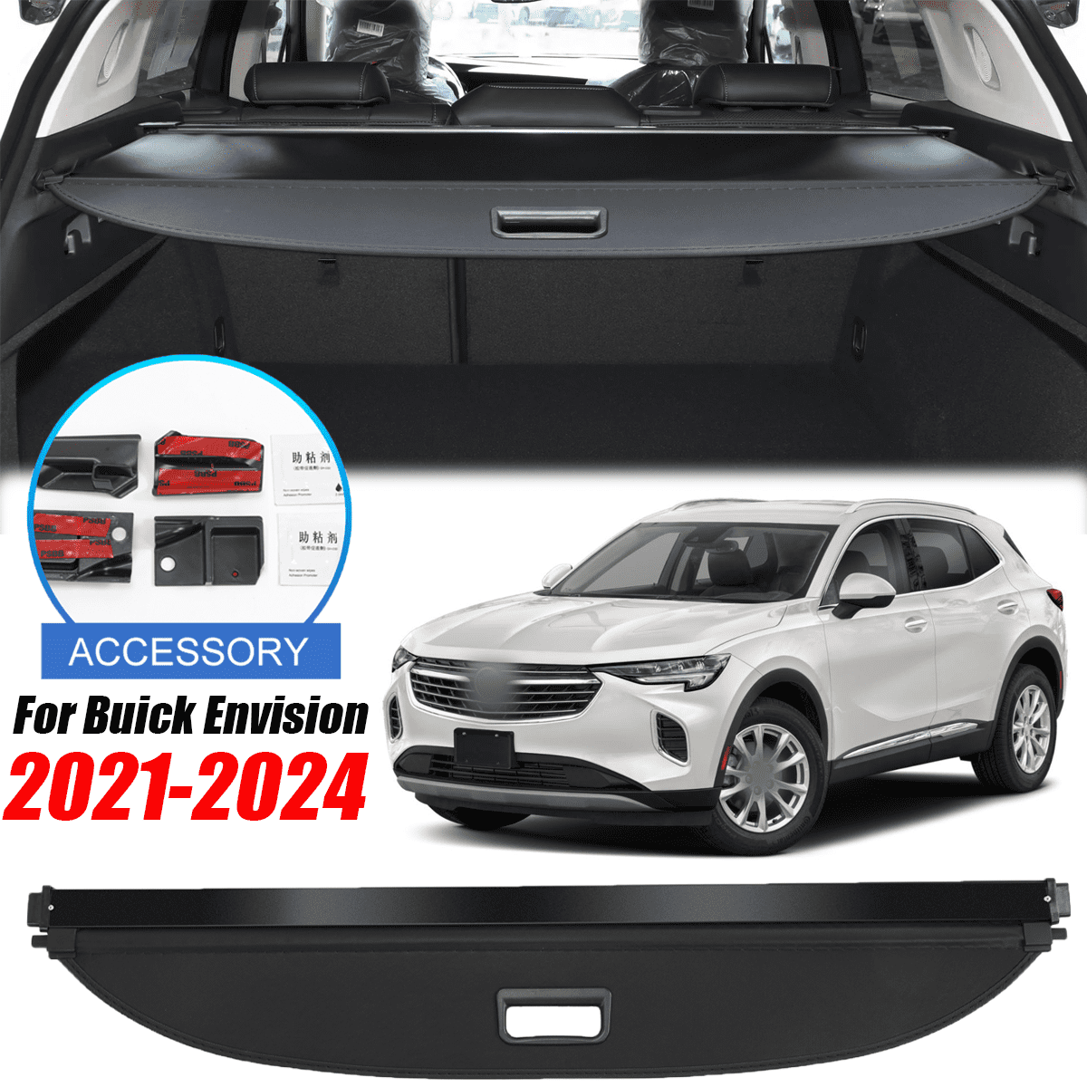 Retractable Trunk Security Cargo Cover Shield Shade For 2021-2024 Buick ...