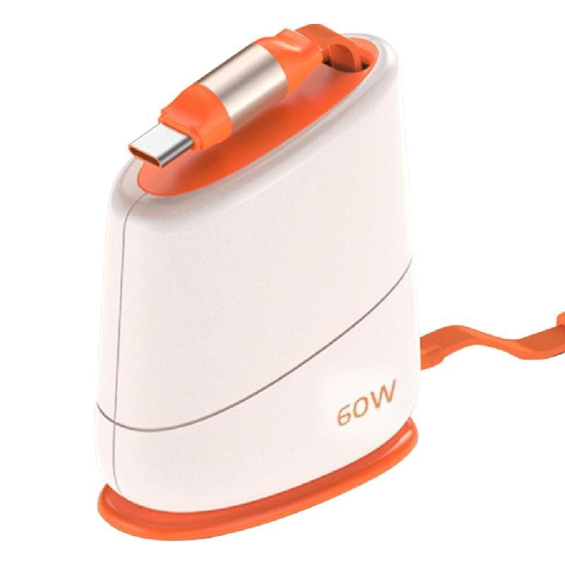 Retractable Type C To Type C Charging Cable 60W Power Delivery Cable ...