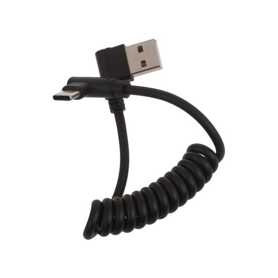 Retractable USB C Cable,60W Coiled USB to Type C Fast Charge Cord Data ...
