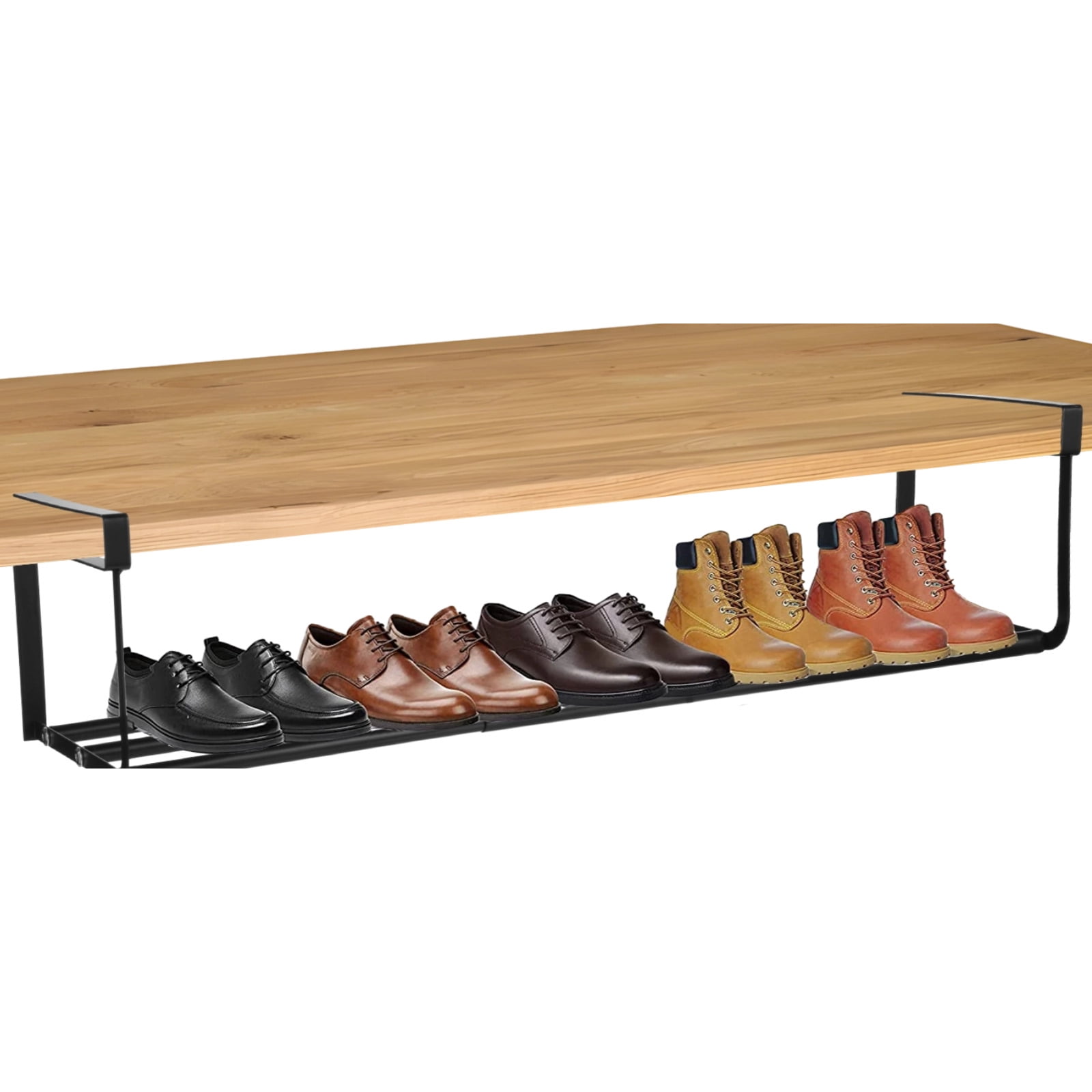 Retractable Under Shelf Shoe Rack, Expandable Under Cabinet Shoe ...