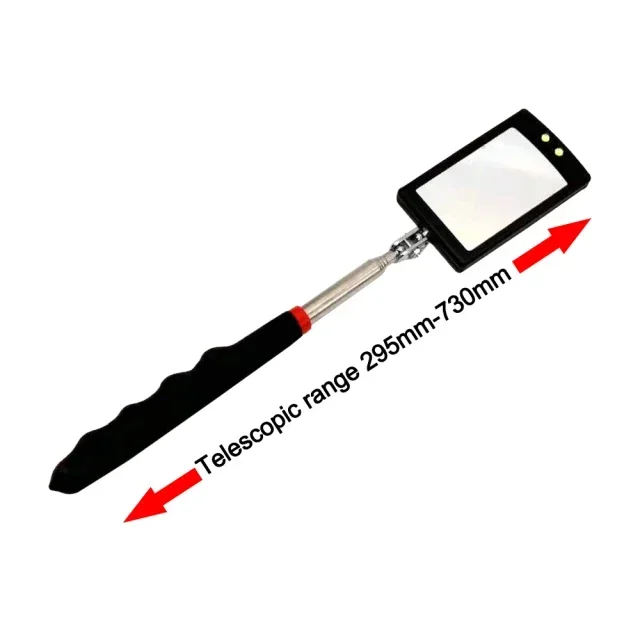 Retractable Under-vehicle Inspection Mirror 360° Chassis Reflector with ...